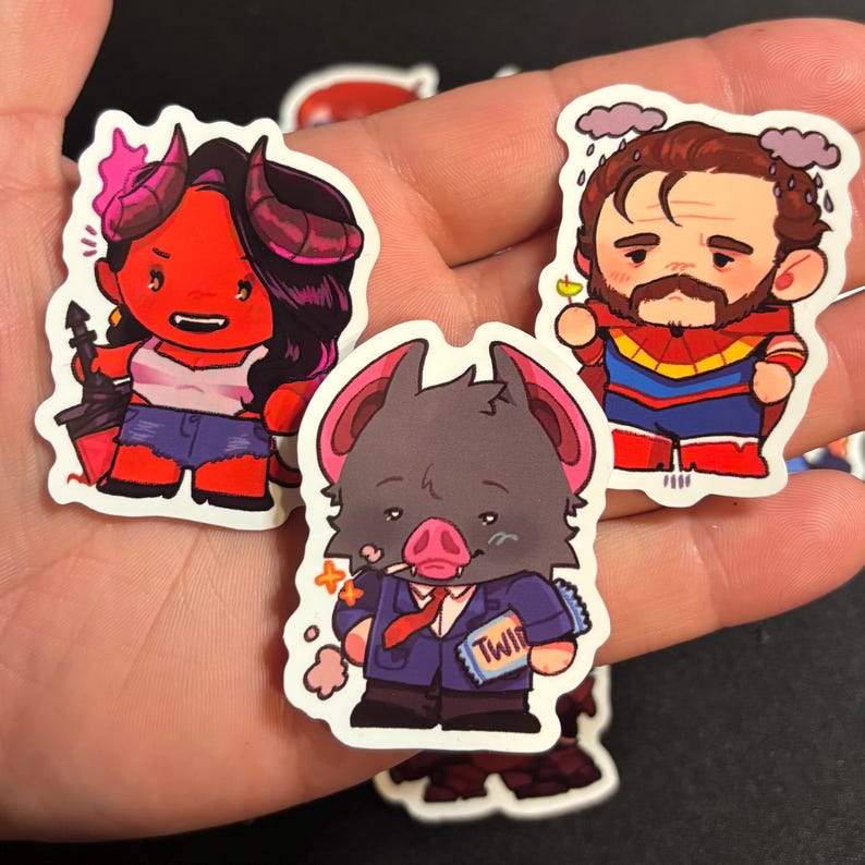 Dispatch | 2in Chibi Stickers - Etsy