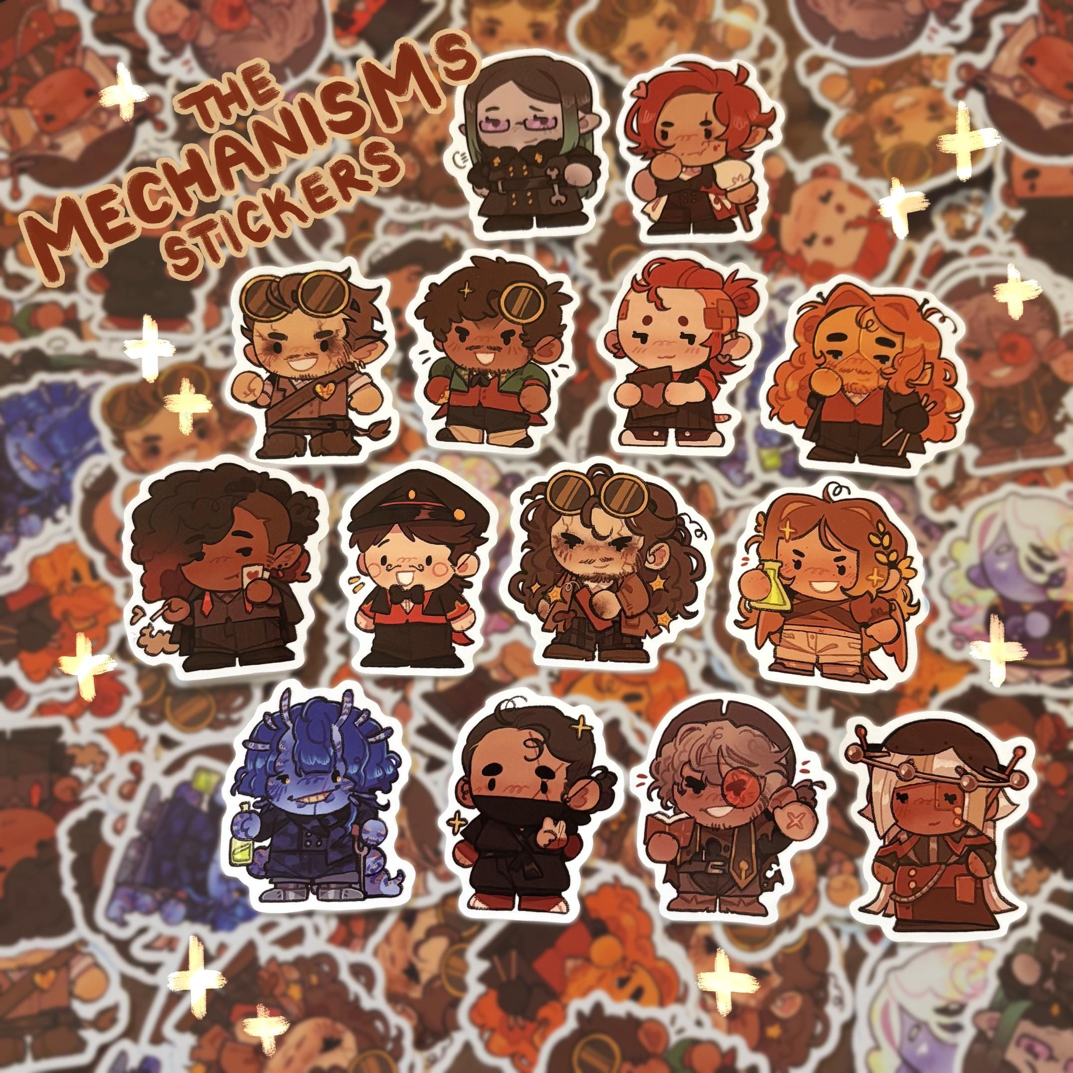 The Mechanisms Stickers: 2-inch Mech Stickers - Etsy