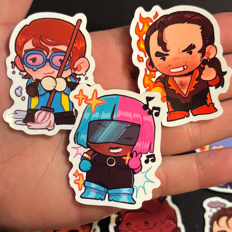 Dispatch | 2in Chibi Stickers - Etsy