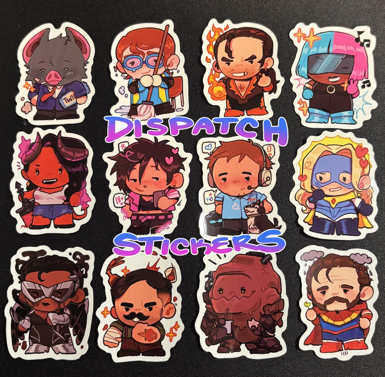 Dispatch | 2in Chibi Stickers - Etsy
