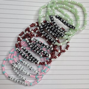 Custom Beaded Word Bracelet, Words of Affirmation, Expression Bracelets ...