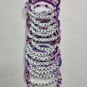 Custom Beaded Word Bracelet, Words of Affirmation, Expression Bracelets ...