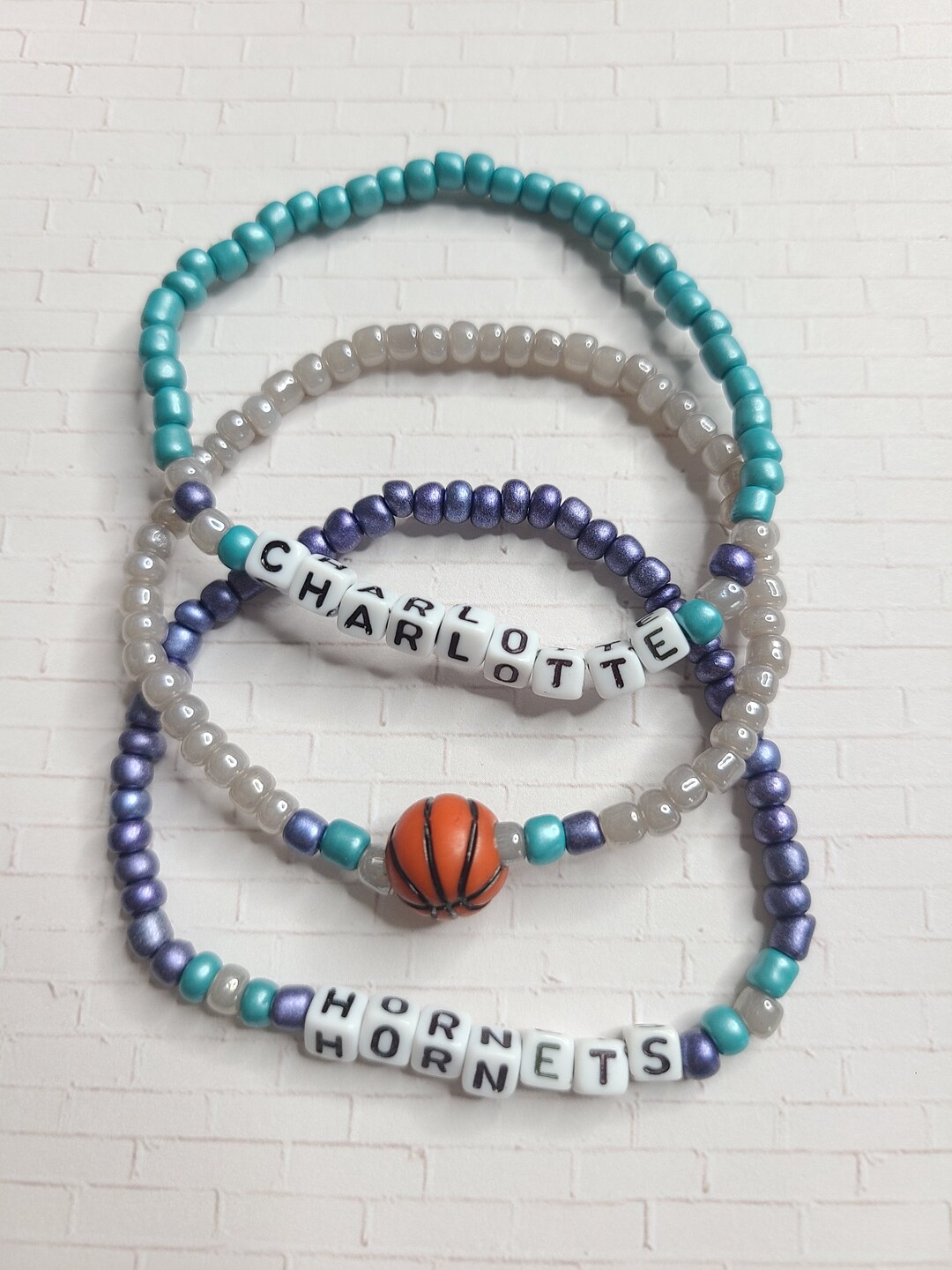 Custom Beaded Basketball Bracelets, Collegiate Bracelets, College ...