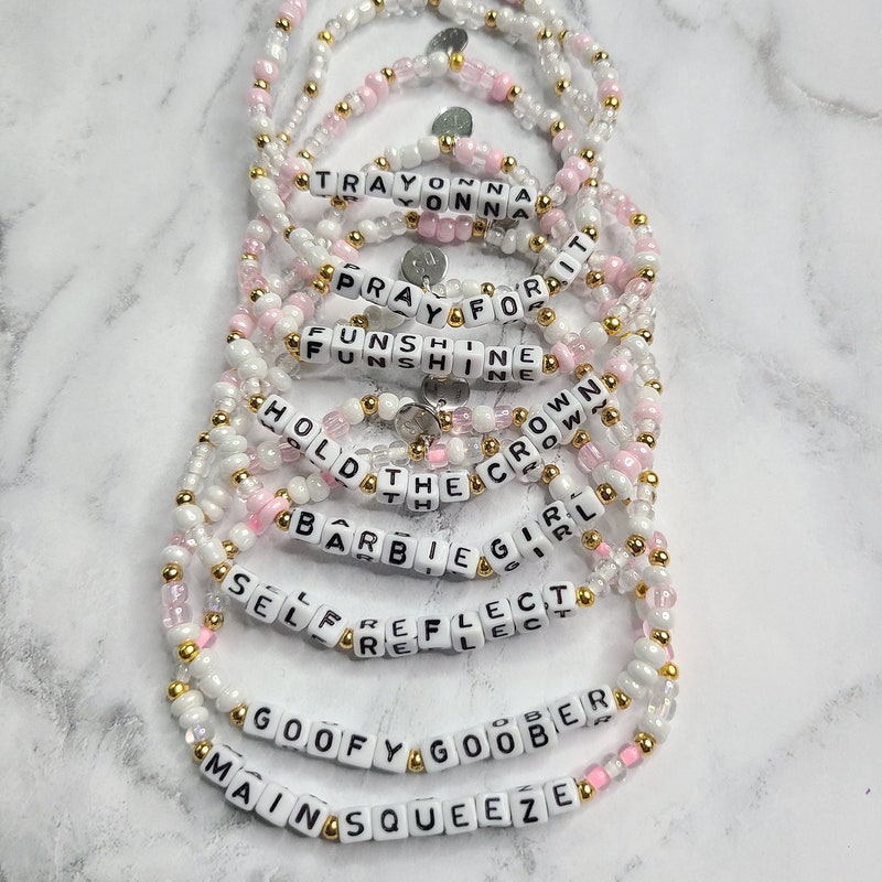 Custom Word Bracelet - Etsy