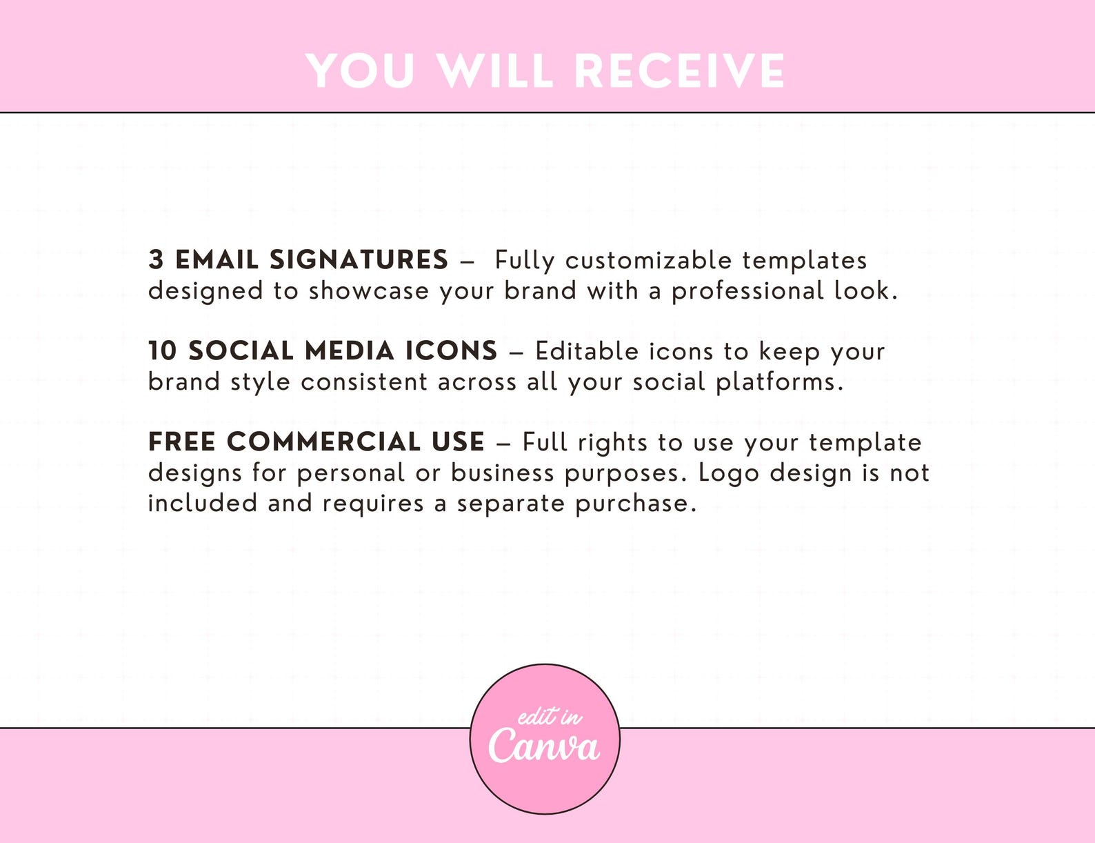 Bloom & Blush Email Signature Template | Editable Canva Design - Etsy