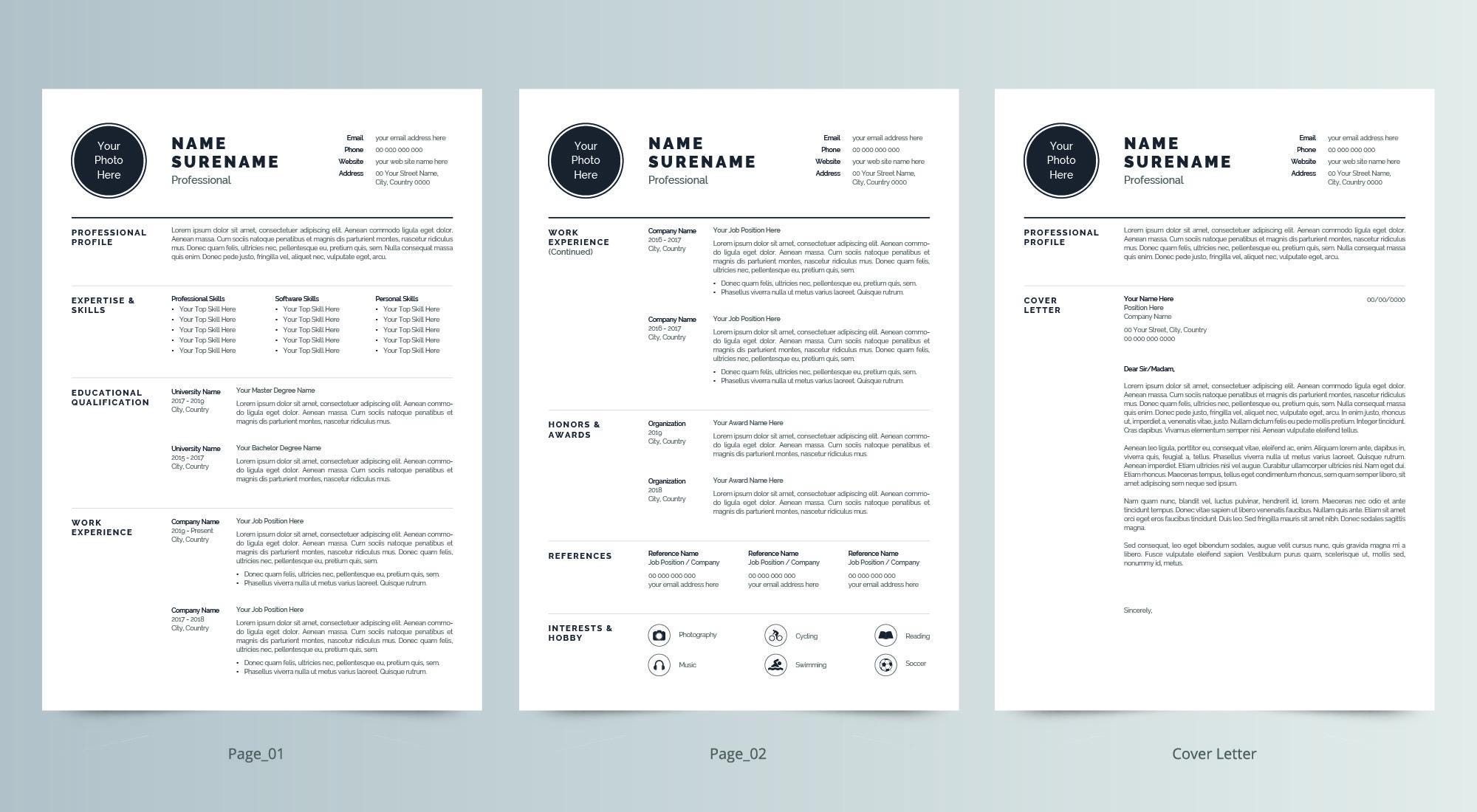 Custom Resume Template | Personalized Resume Design Service | Clean ...