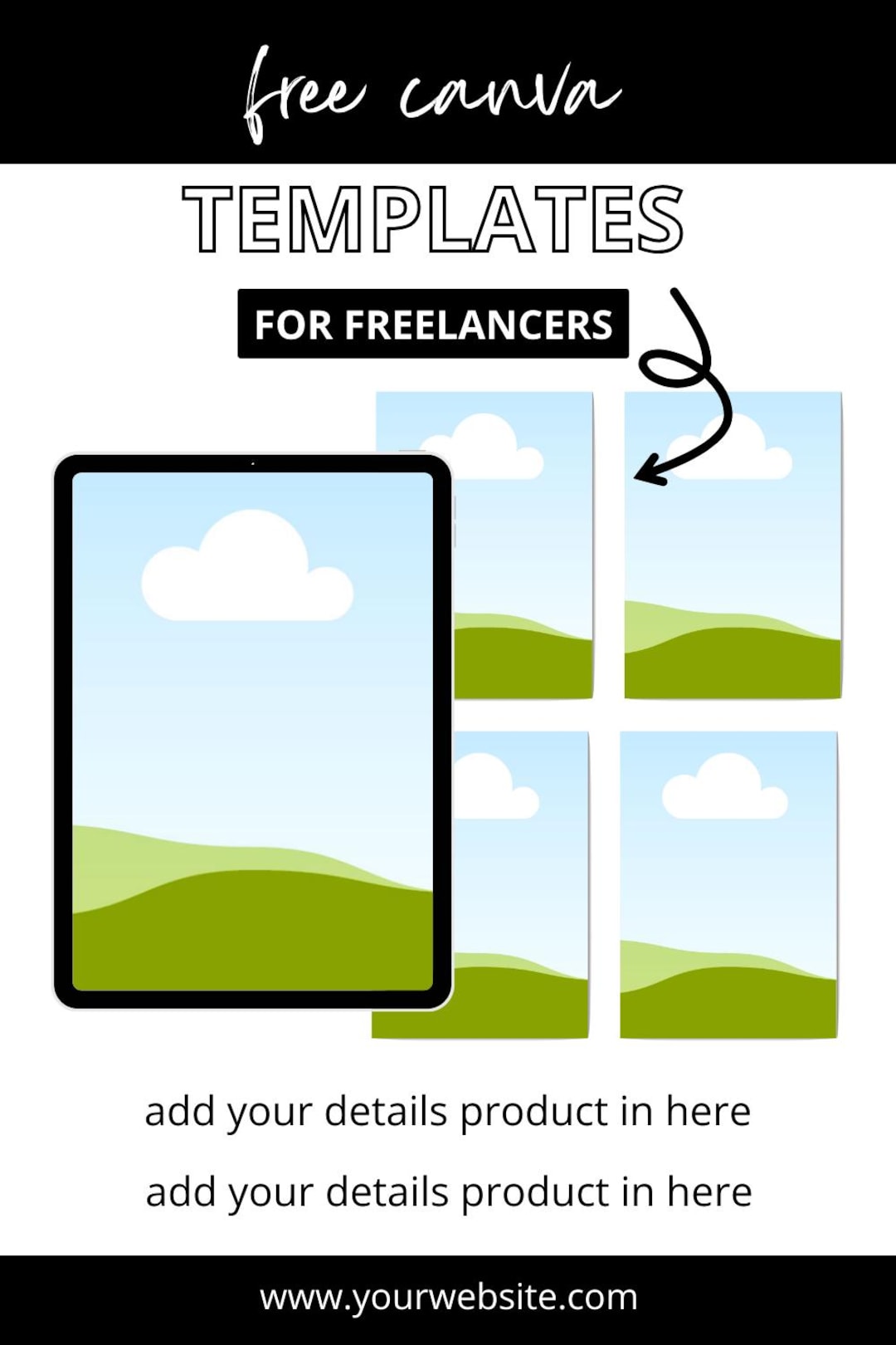 Pinterest Pin Template Bundle | 50 Editable Canva Templates | Social ...