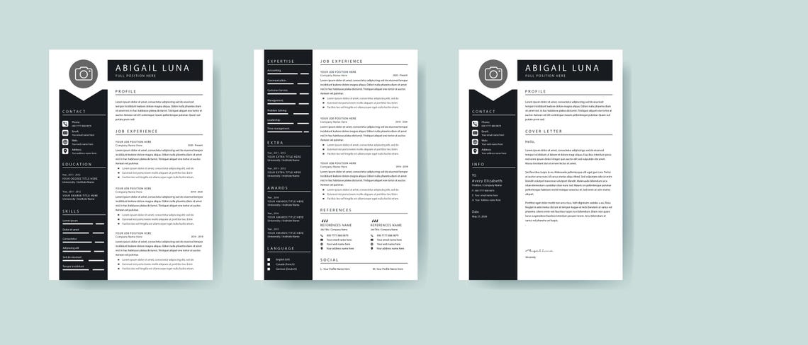 Custom Resume Template | Personalized Resume Design Service | Clean ...