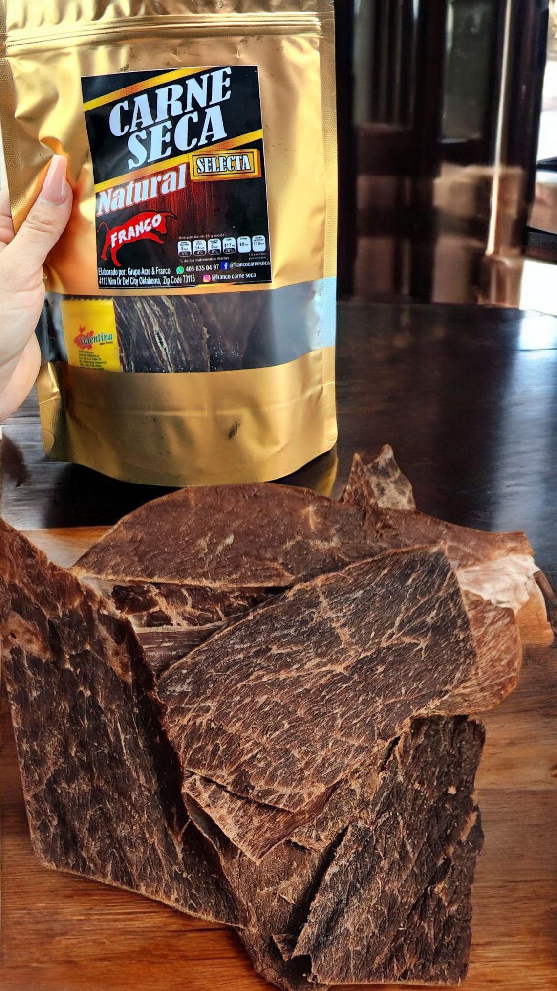 Carne Seca Natural Estilo Mexicana 6oz / Beef Jerky Natural Flavor ...