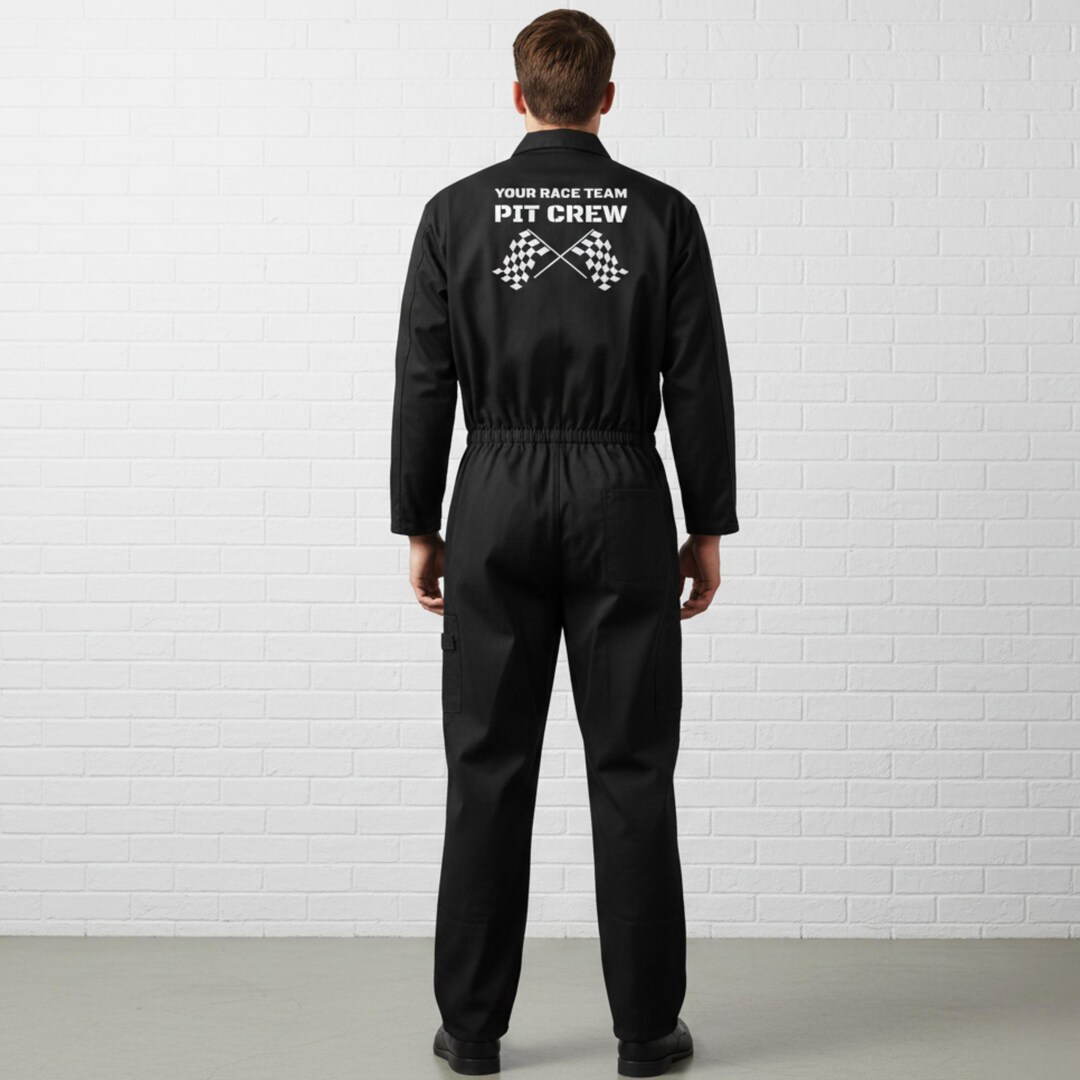 Personalized Pit Crew Boilersuit – Racing Team Jumpsuit Mechanic ...