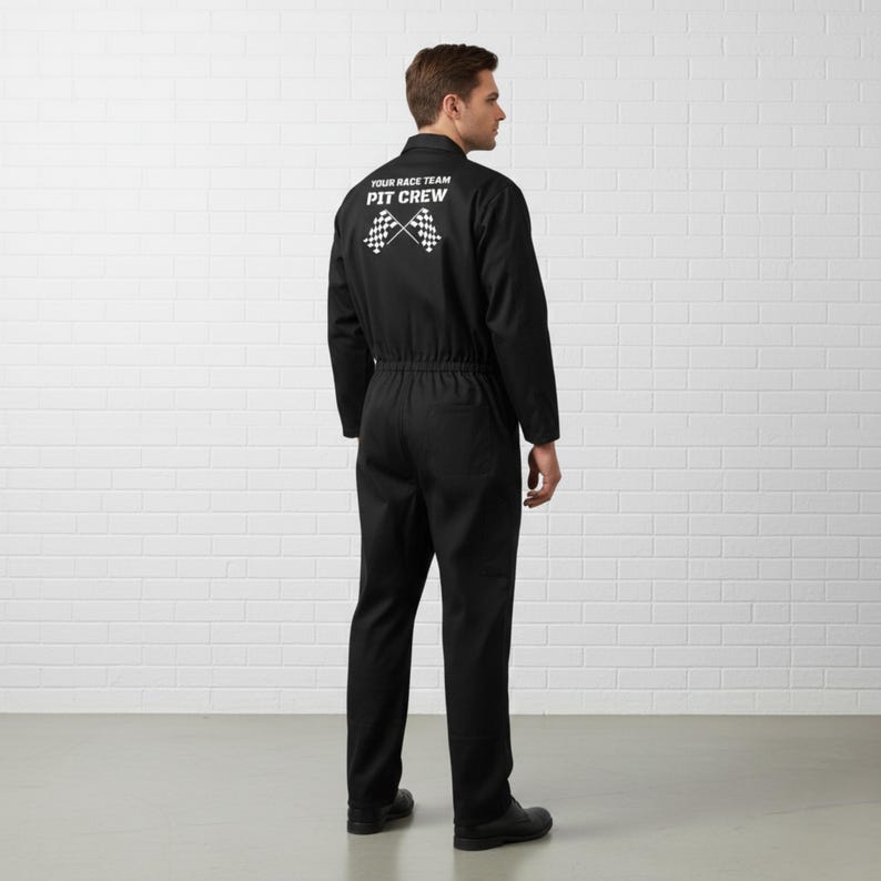 Personalized Pit Crew Boilersuit – Racing Team Jumpsuit Mechanic ...