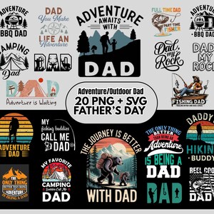 20+ Father's Day Png, Adventure Dad Bundle Png Svg, Best Dad Ever Png ...