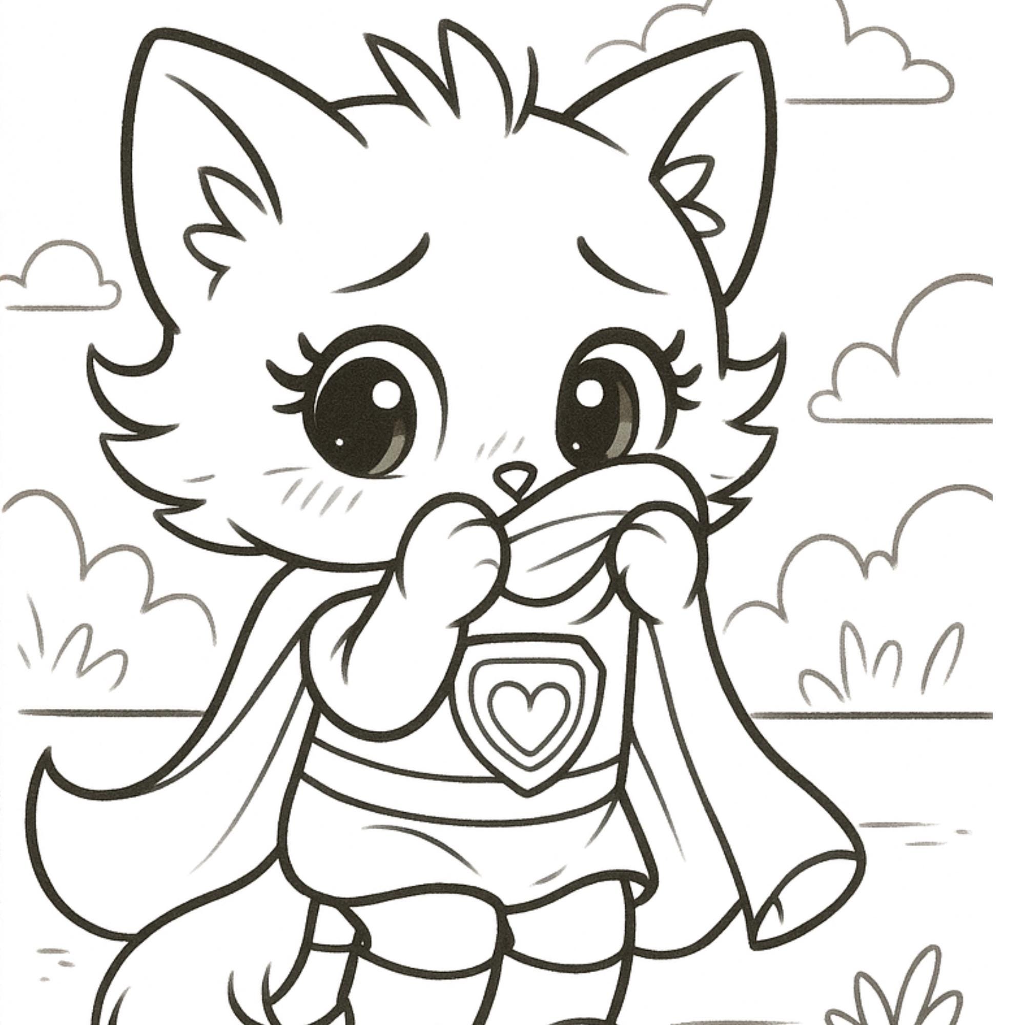 Printable Cat Emotions Coloring Book for Kids – Milo's Big Feelings ...