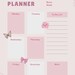 Pastel Pink Cute Weekly Planner Personalized Planner, Refillable ...