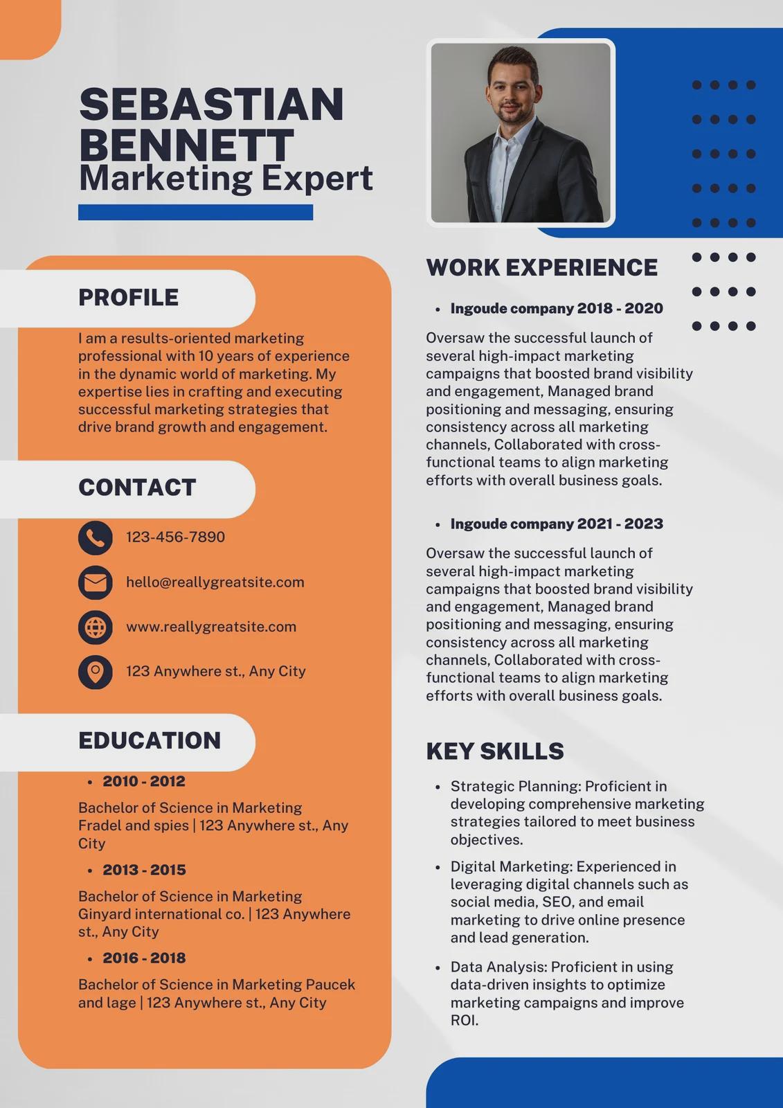 Modern Minimalist CV Resume for Jobs and Interviews - Etsy