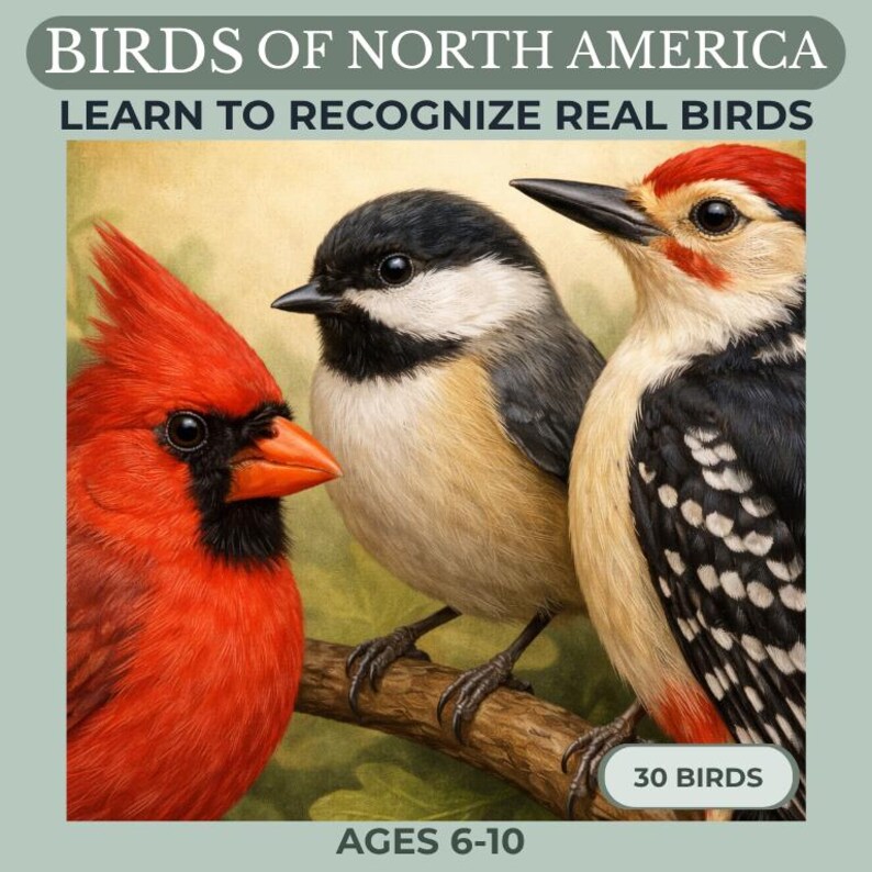 Birds of North America Coloring Book for Kids | Realistic Bird Pages ...