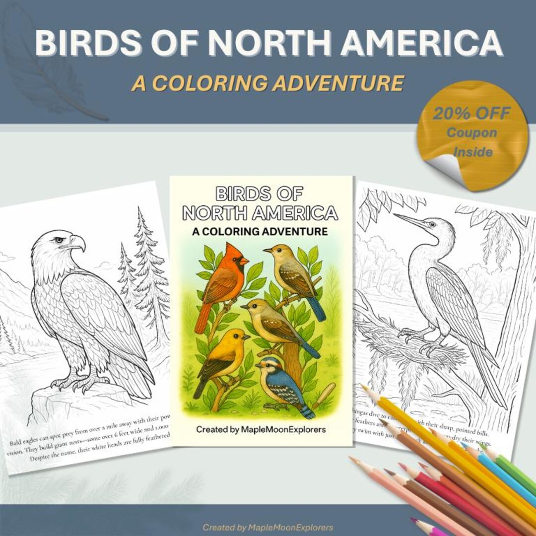 Birds of North America Coloring Pages | Realistic Bird Printables ...