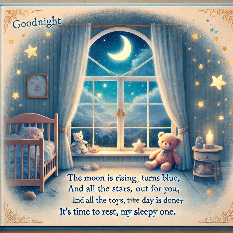 Goodnight, Little Star – Printable Baby Bedtime Storybook | Digital ...