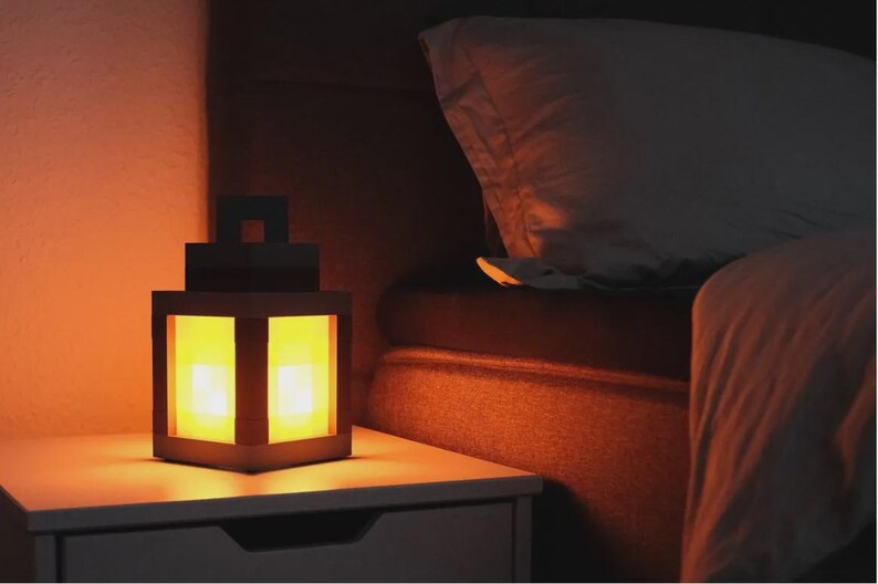 Minecraft Lantern – 3D Printed Pixel Light With LED Tealight | Gamer ...
