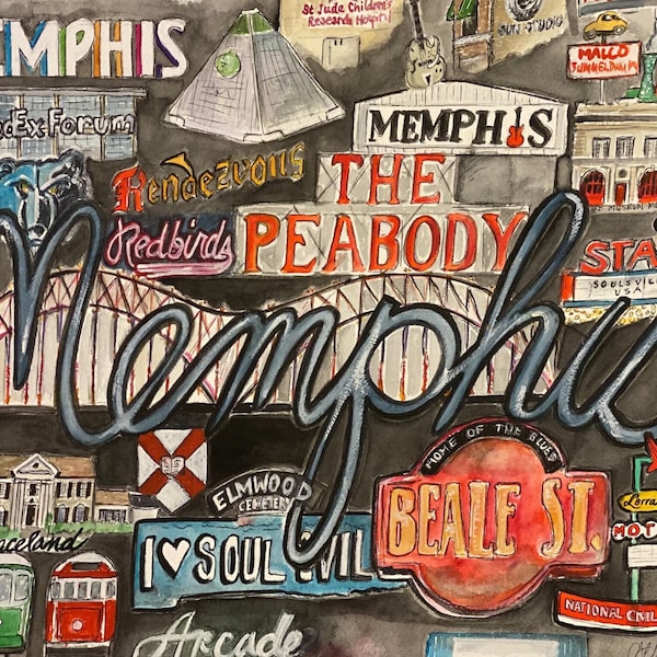 Memphis Print - Etsy