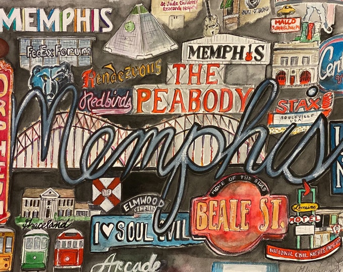 Memphis Signs 8x10 Print - Etsy