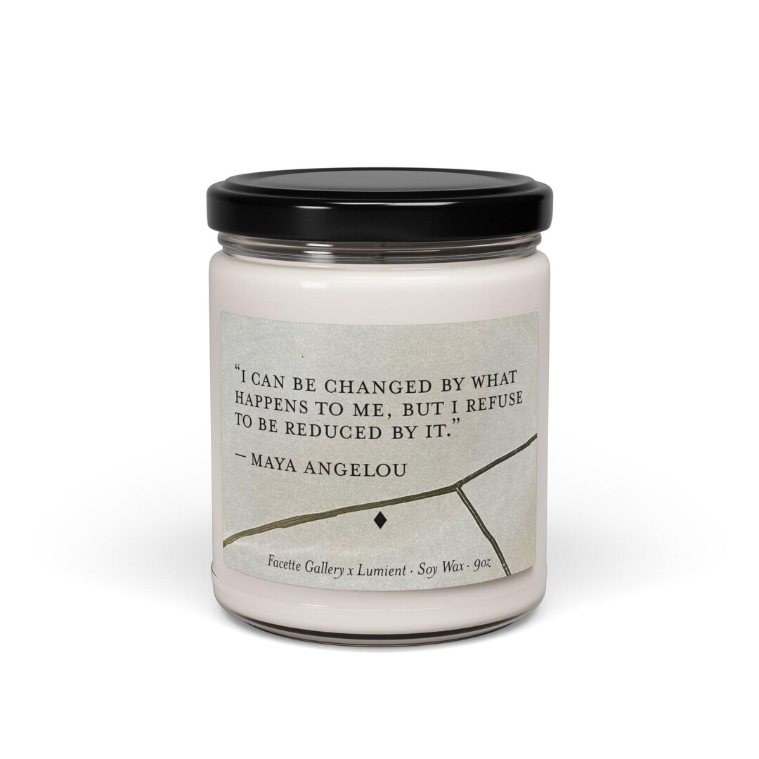 Maya Angelou Quote Kintsugi Candle in Glass - Japanese Pottery Art ...