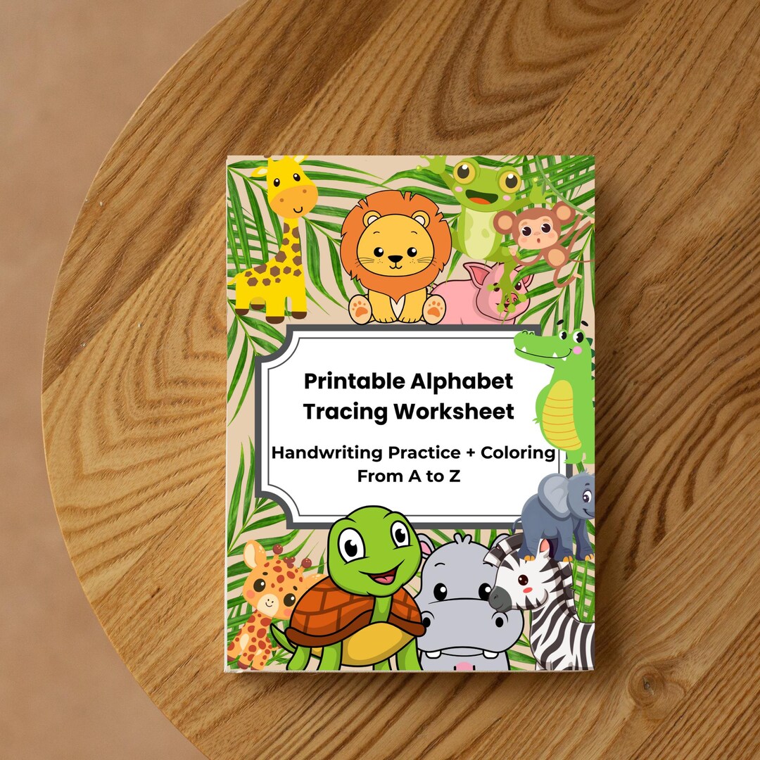 Printable Alphabet Tracing Worksheet – A-Z | Handwriting Practice ...