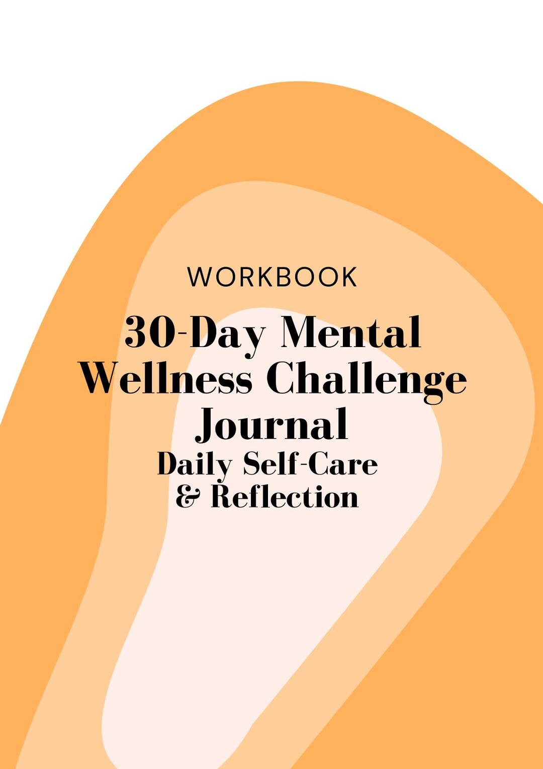 30-day Mental Wellness Challenge Journal Daily Self-care & Reflection ...