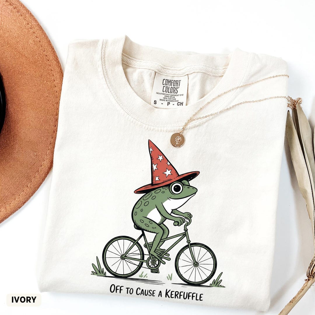 Off to Cause a Kerfuffle Frog Comfort Colors® Shirt, Sarcastic Tee ...