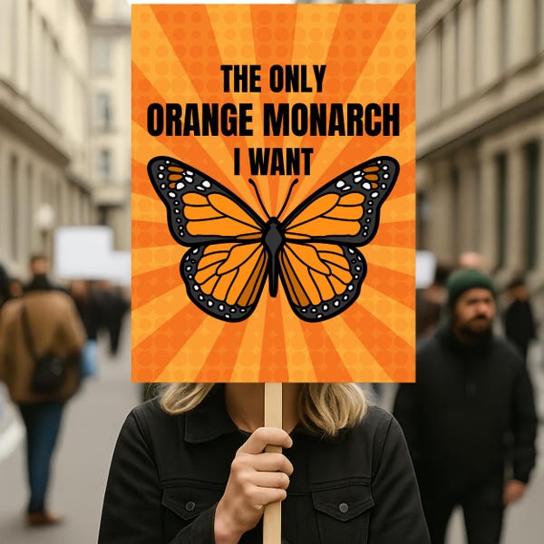 Orange Monarch Yard Sign - Etsy