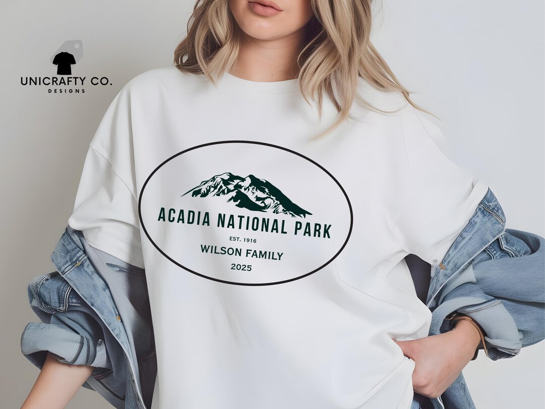 Custom Acadia National Park Family Trip T-shirt - Etsy