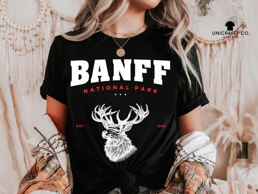 Banff National Park T-shirt, Alberta Canada Travel Tee - Etsy