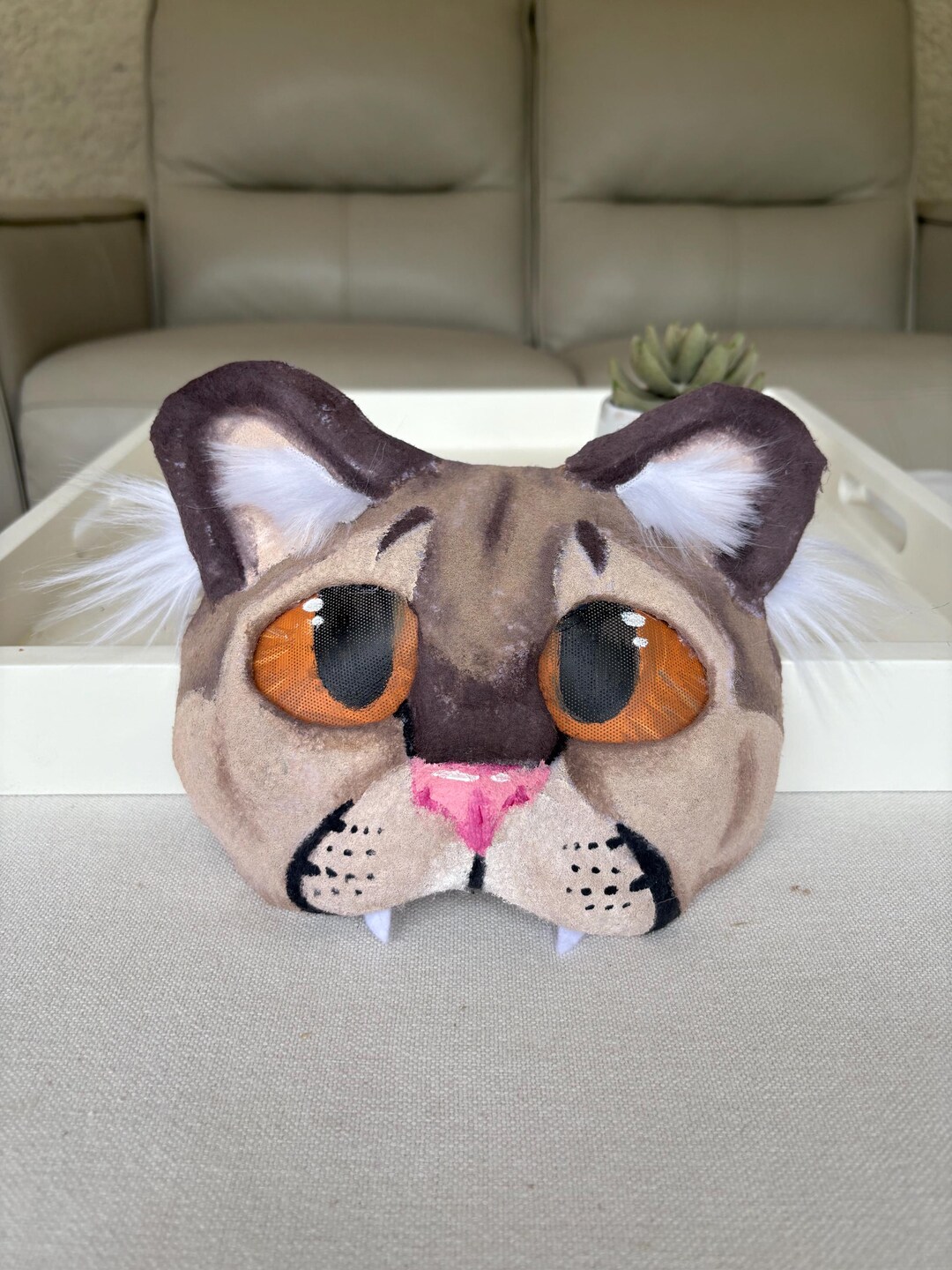 Puma/mountain Lion Cat Mask for Cosplay and More - Etsy