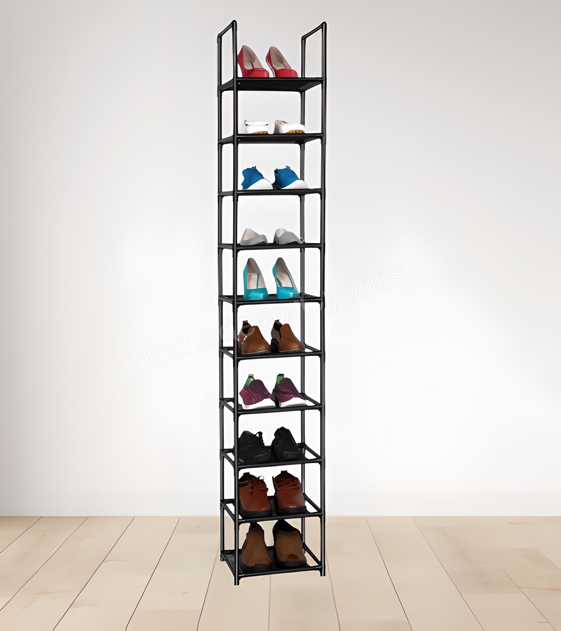 10 Tier Metal Shoe Rack | Entryway Shoe Rack | Tall Shoe Rack | Modern ...