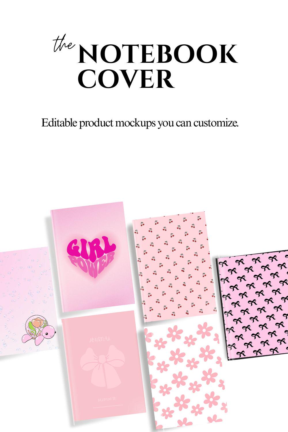 Pink Aesthetic Notebook Cover | Printable Planner Cover | Minimal ...