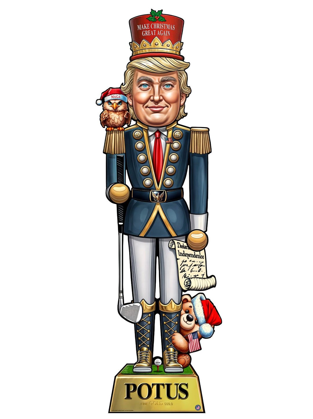 Trump POTUS Christmas Standee - Etsy