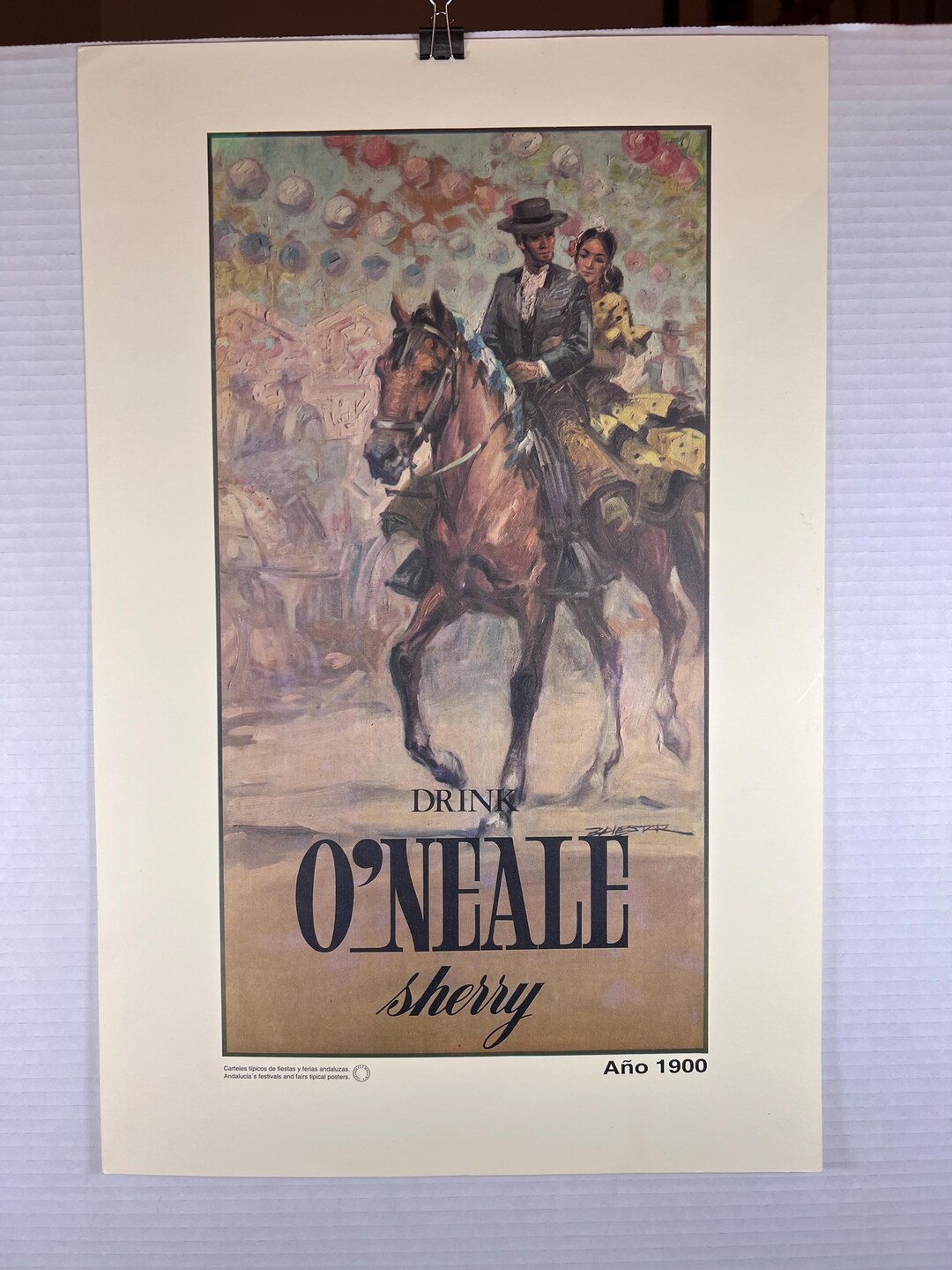 O'neil Sherry Poster – Vintage 1900 Advertisement Reproduction – 13" X ...