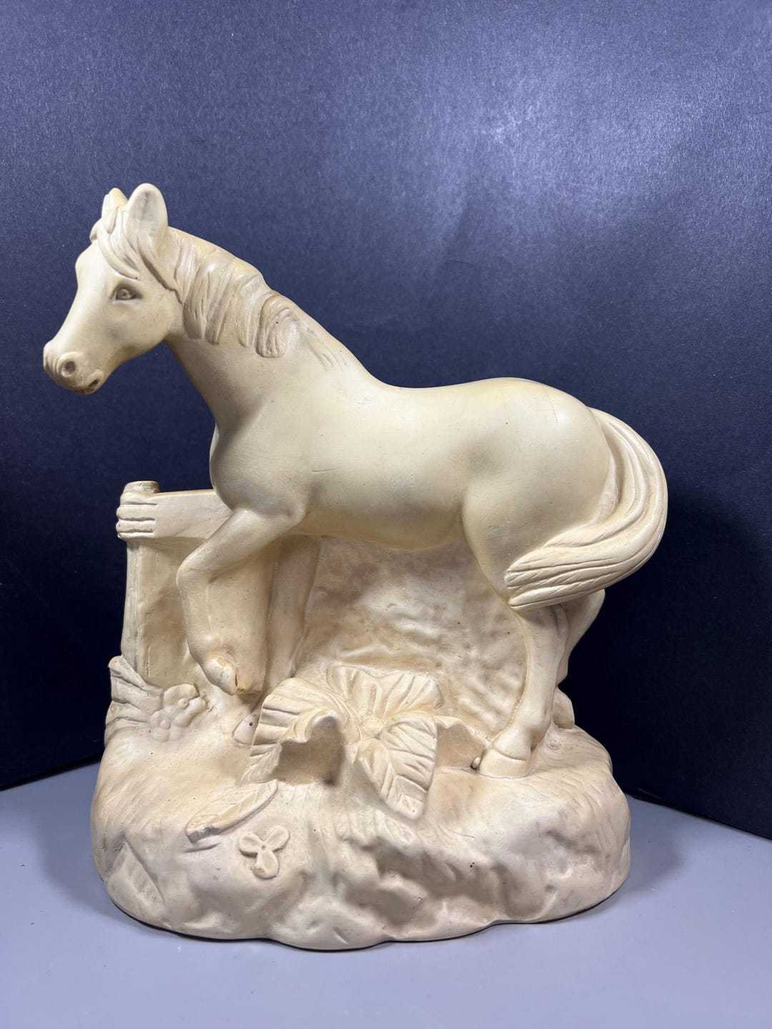 Vintage Chalkware Horse Figurine – Likely Coventry Ware, 9” Tall ...