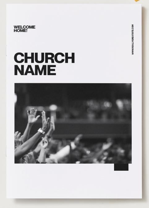 First-time Guest Welcome Book Template | Editable Canva PDF | Church ...