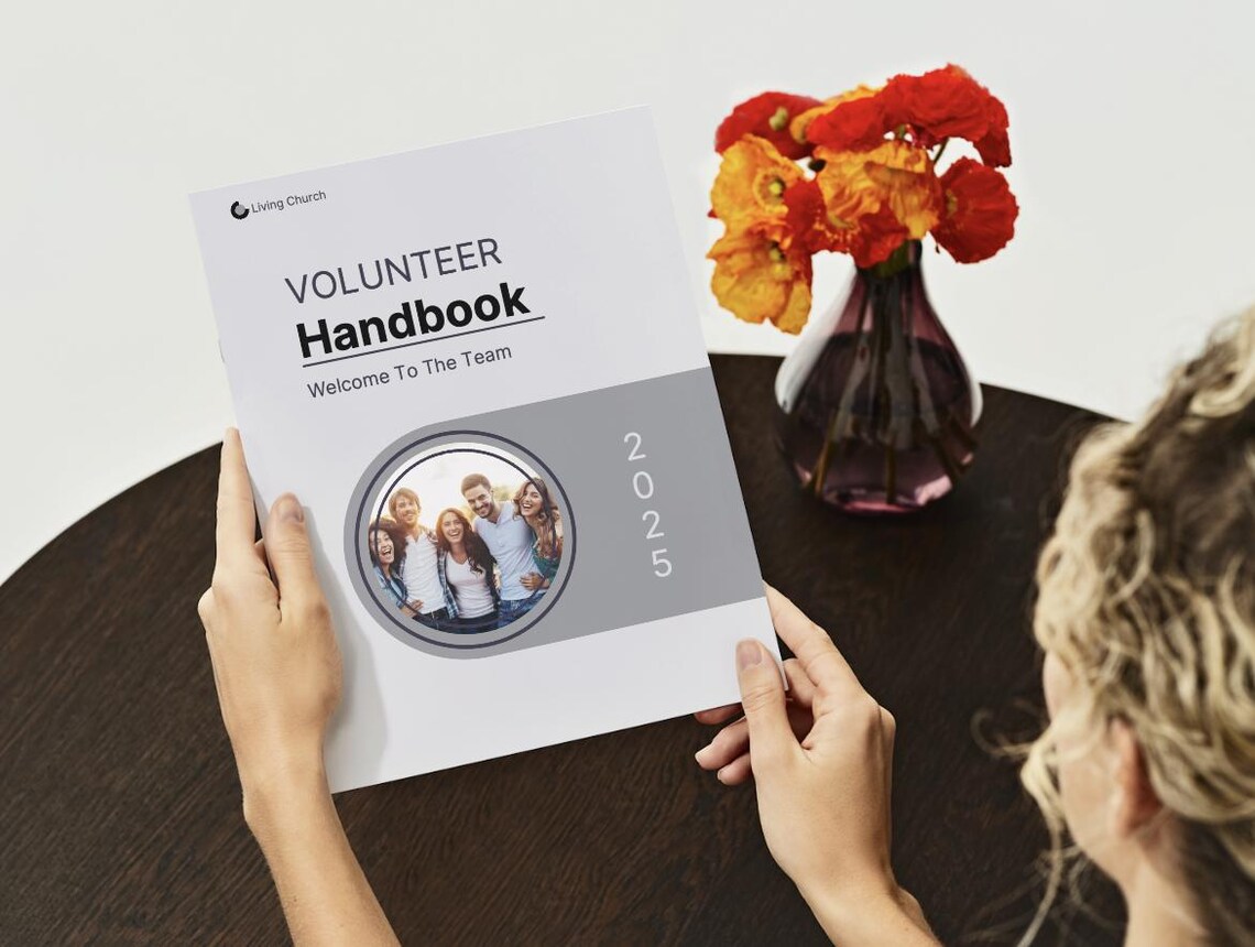 Church Volunteer Handbook Template | Editable Canva PDF | Ministry ...