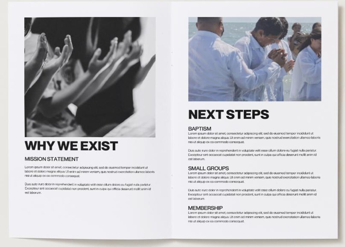 First-time Guest Welcome Book Template | Editable Canva PDF | Church ...