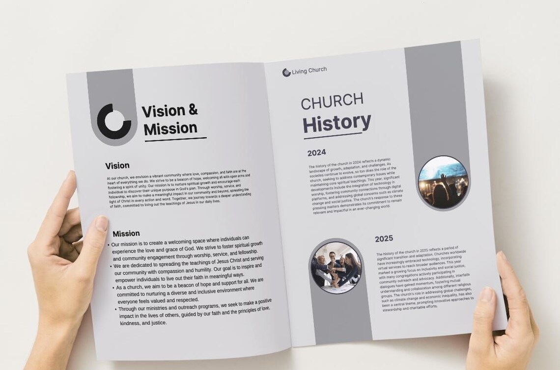 Church Volunteer Handbook Template | Editable Canva PDF | Ministry ...