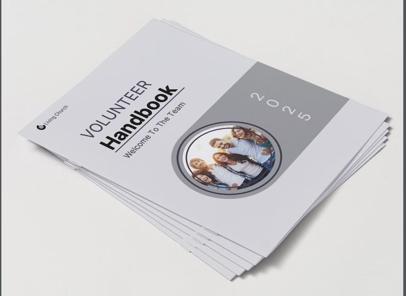 Church Volunteer Handbook Template | Editable Canva PDF | Ministry ...