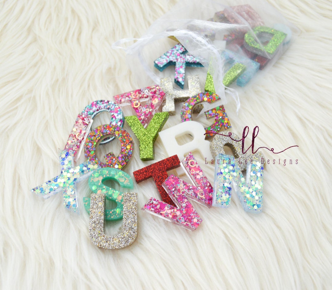 READY TO SHIP Resin Alphabet Set, Randomly Chosen Colors, Sensory Set ...