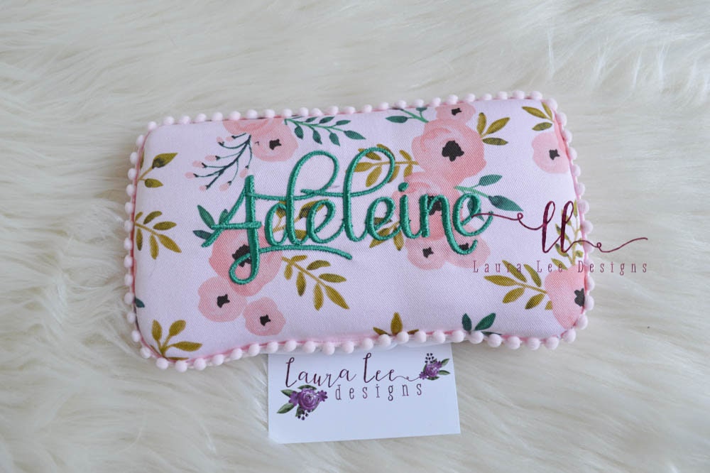 Coral Pink Wipecase, Watercolor Floral Travel Baby Wipe Case, Diaper ...