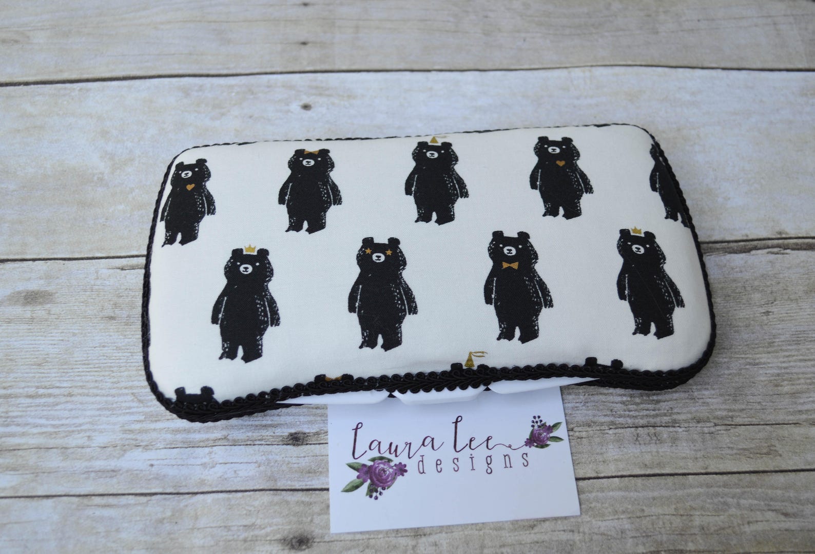 Black Bears Travel Wipe Case Personalized Case Diaper Wipe - Etsy