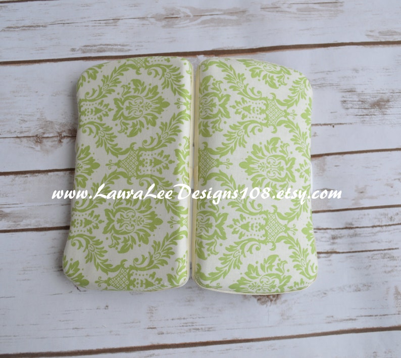 Sage Green Damask Travel Baby Wipe Case Personalized Case - Etsy