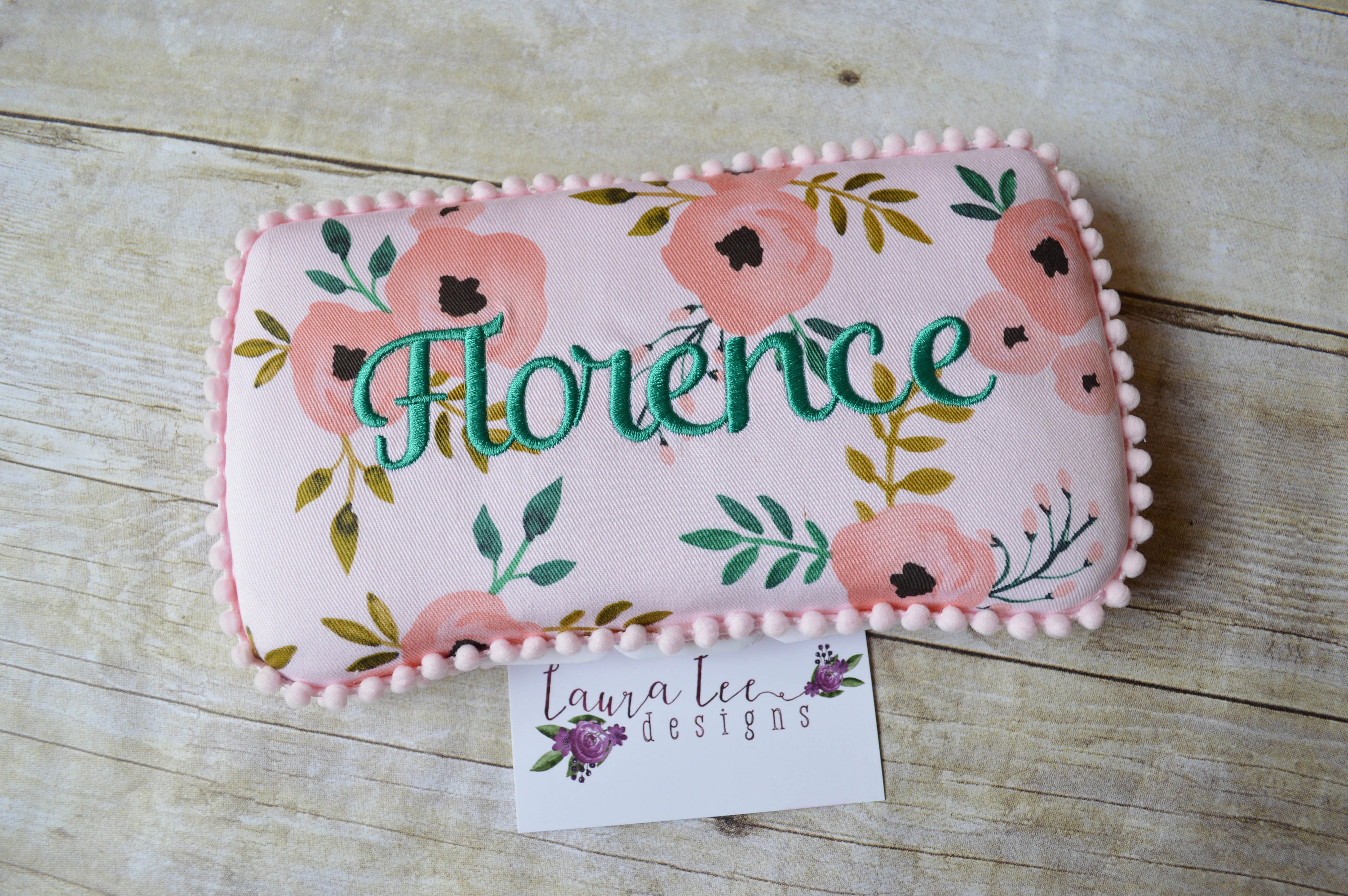 Coral Pink Wipecase, Watercolor Floral Travel Baby Wipe Case, Diaper ...