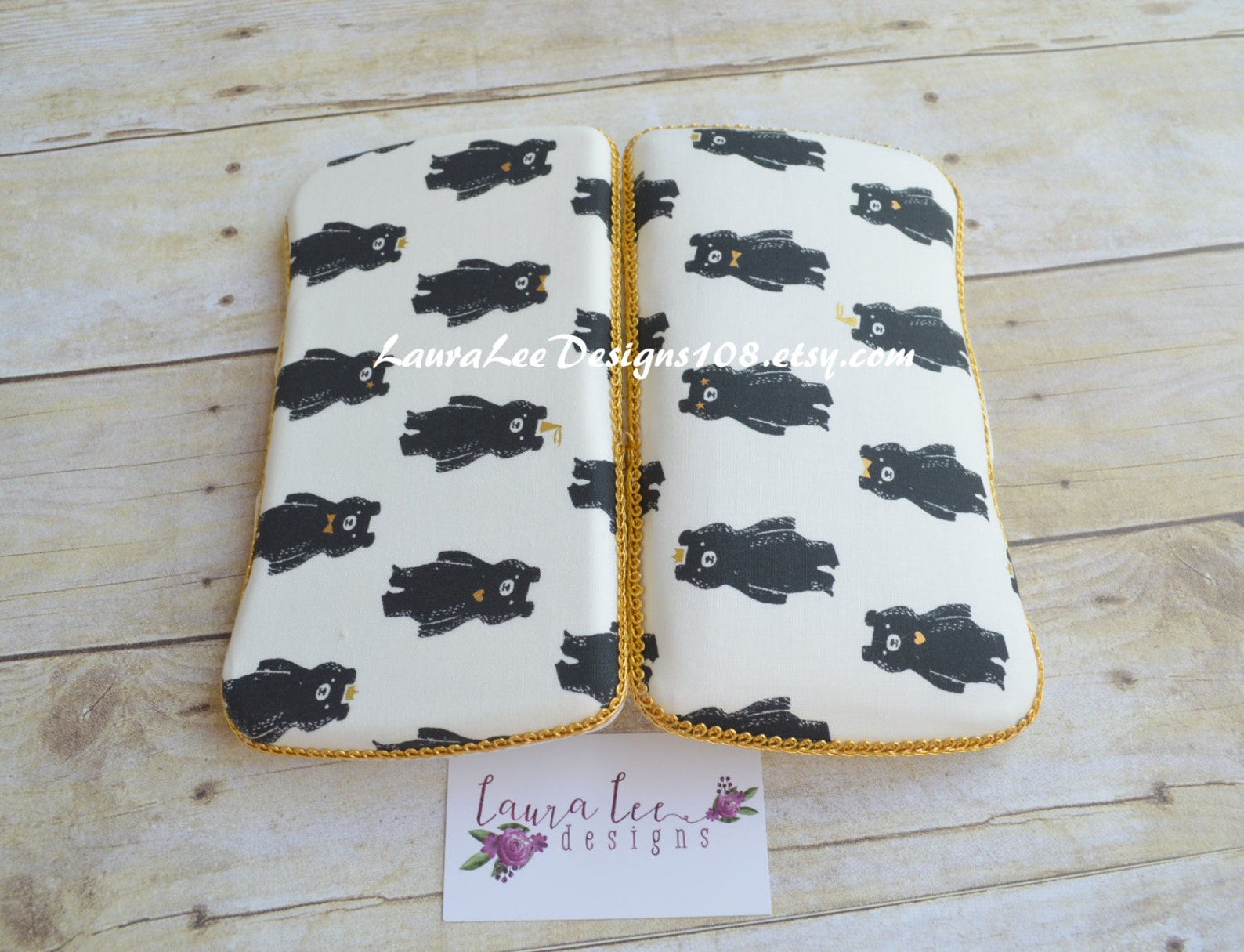 Black Bears Travel Wipe Case Personalized Case Diaper Wipe - Etsy