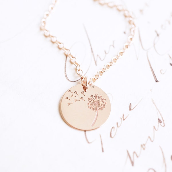 Dandelion Necklace - Etsy